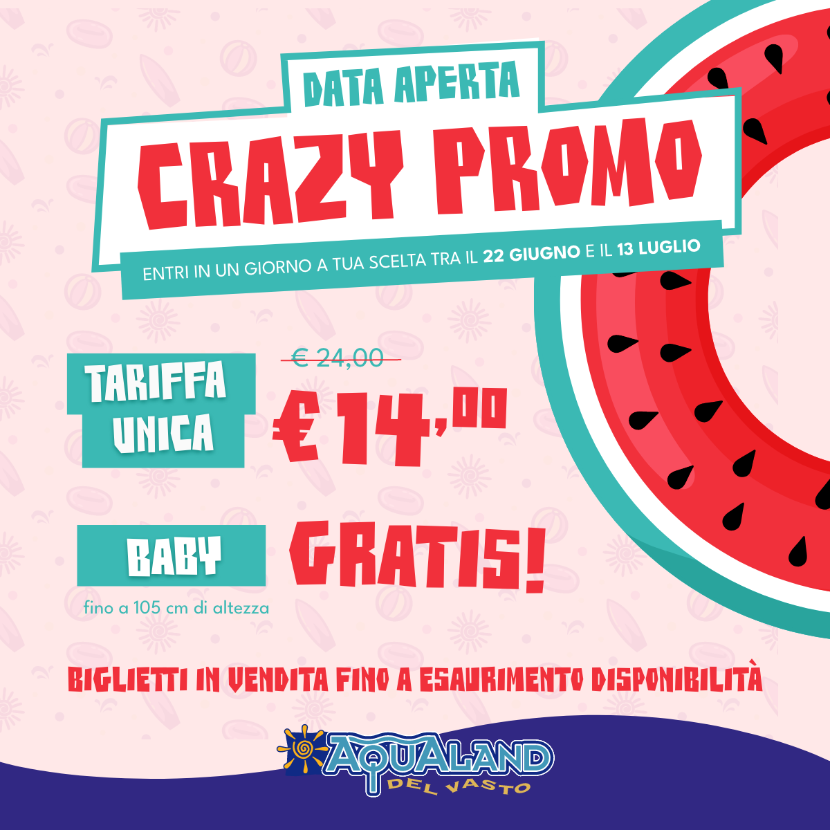 Crazy Promo Aqualand: ingresso a data libera